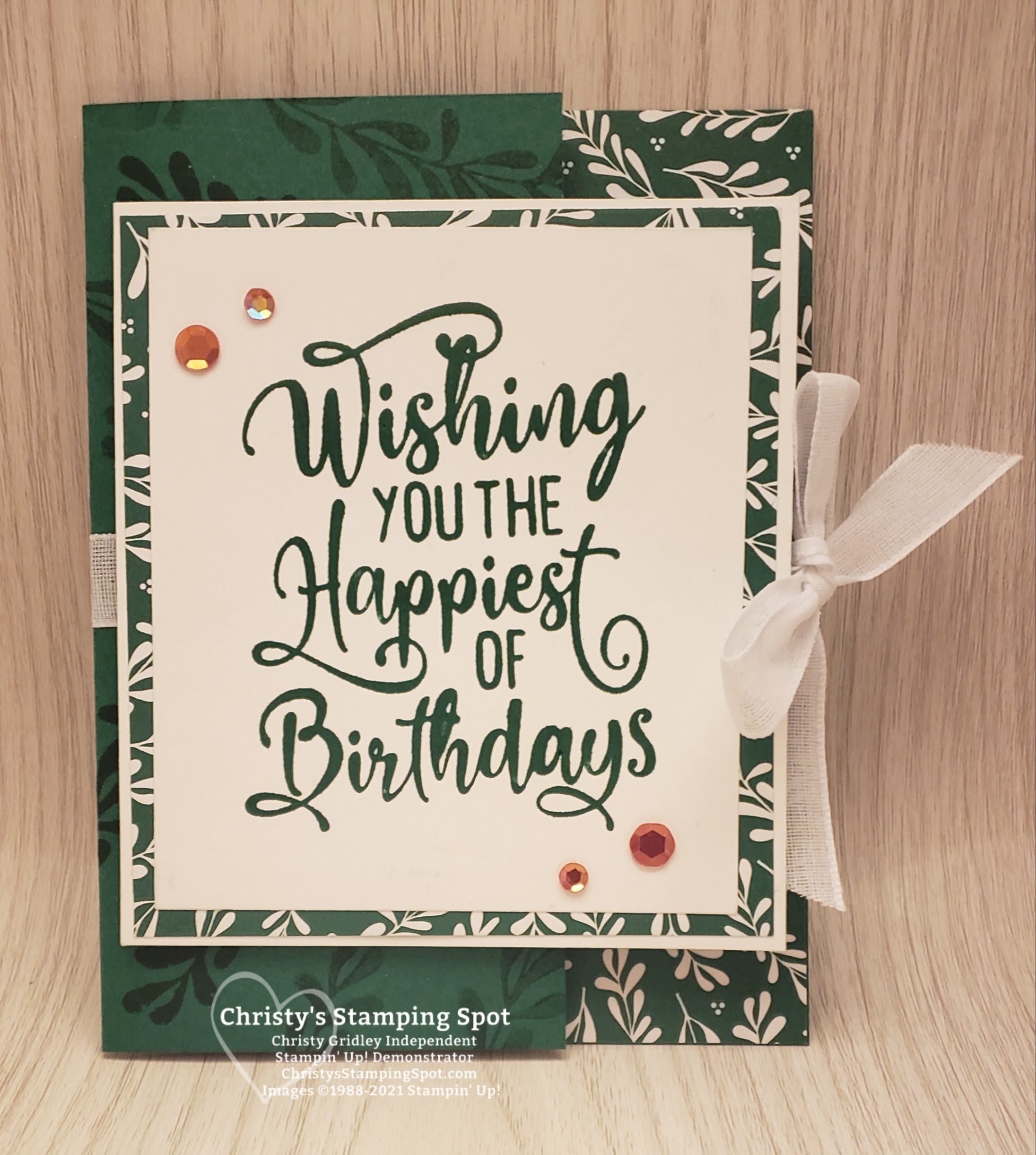 Stampin' Up!® Classic Birthday Fun-Fold Card - Christy's Stamping Spot