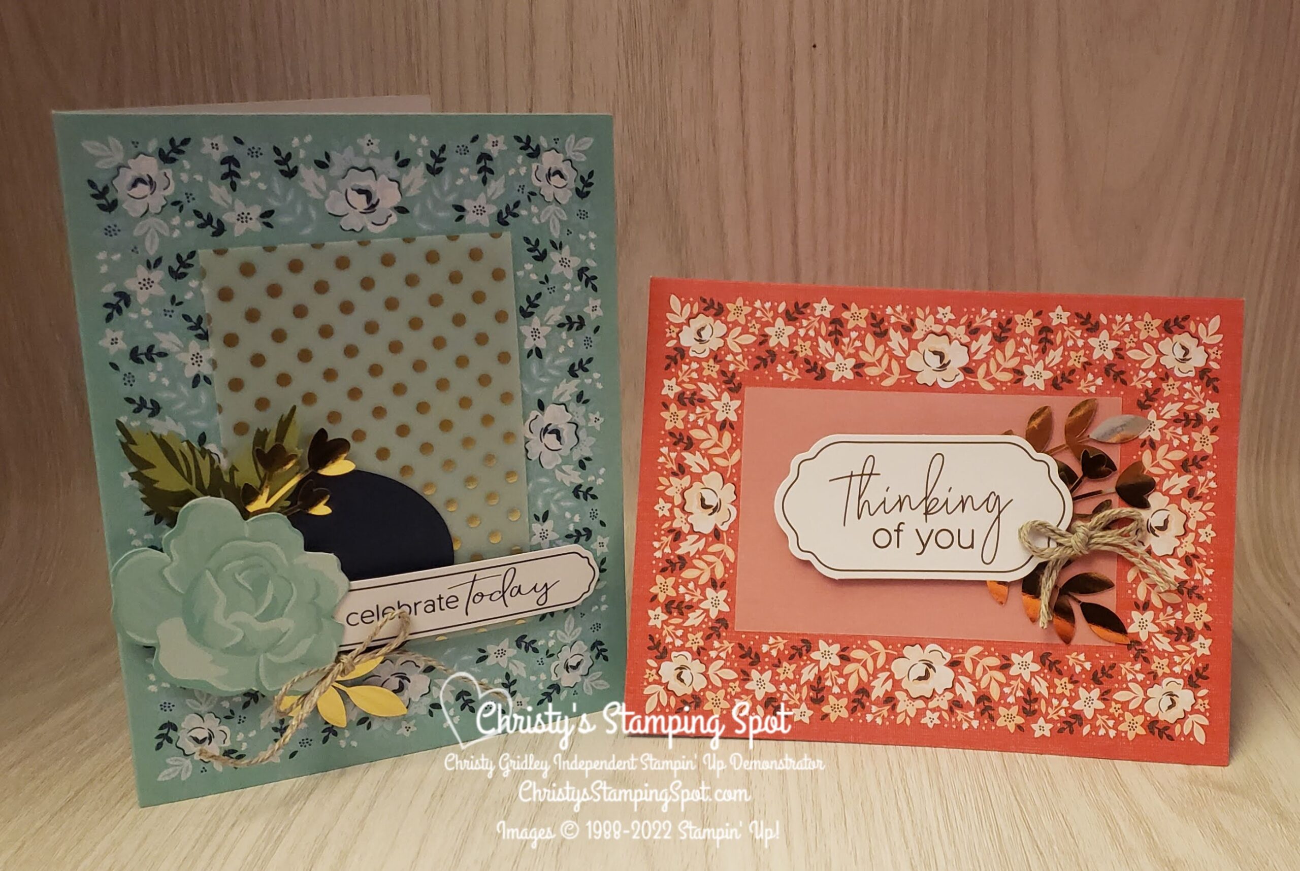 Thursday's Double Feature: Kerchief Card Kit Cards - Christy's Stamping ...