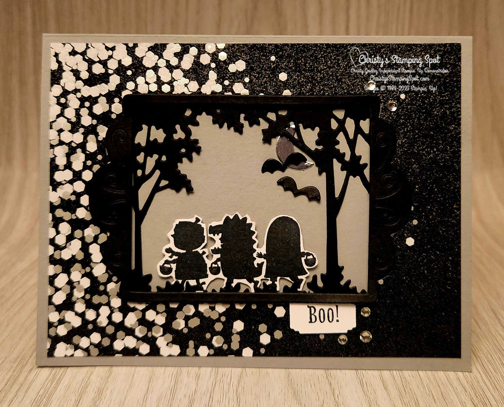 Halloween Mondays: Metallic & Shimmer Scary Cute Card - Christy's ...