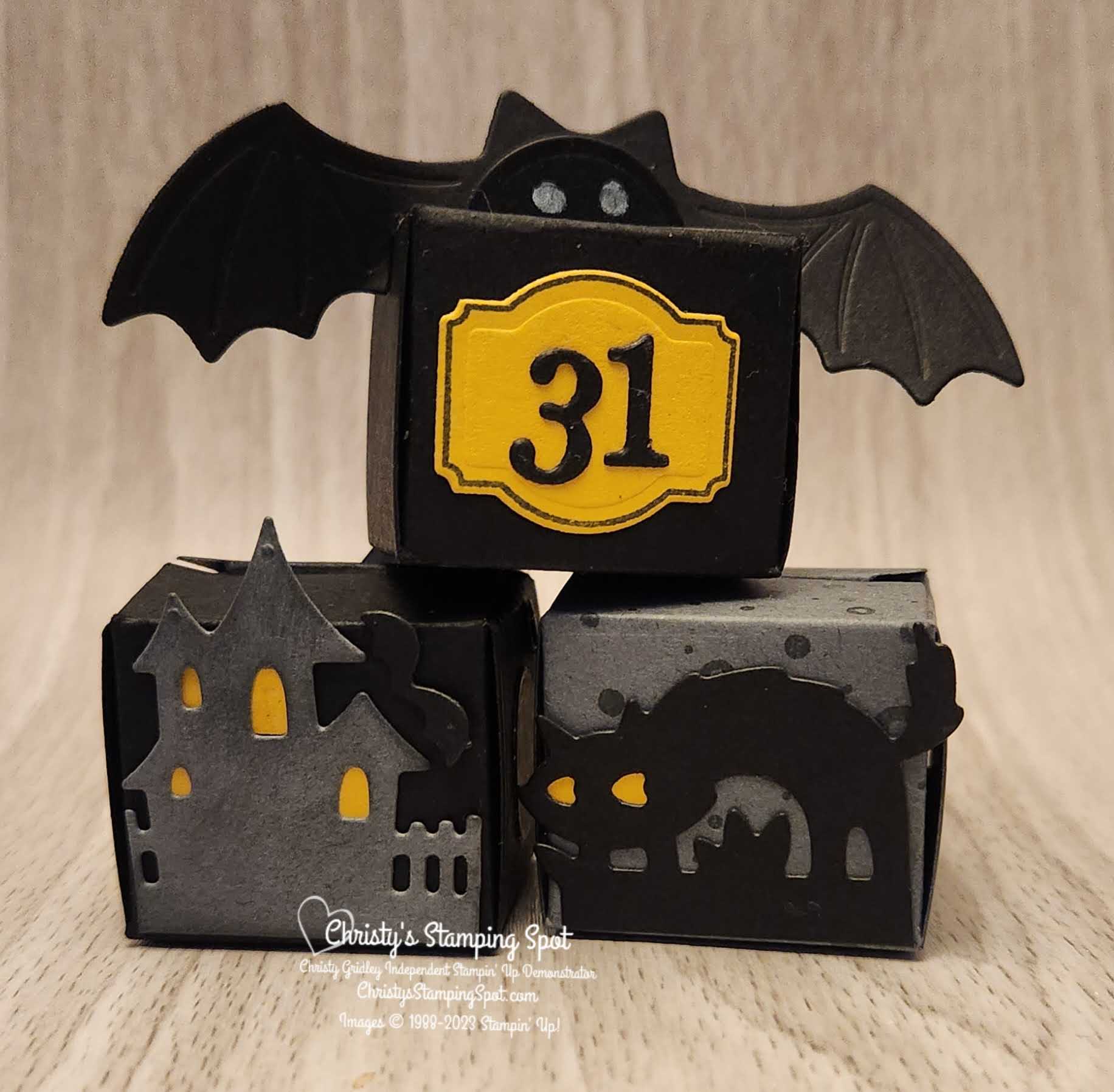 Halloween Monday: Design A Treat Boxes - Christy's Stamping Spot