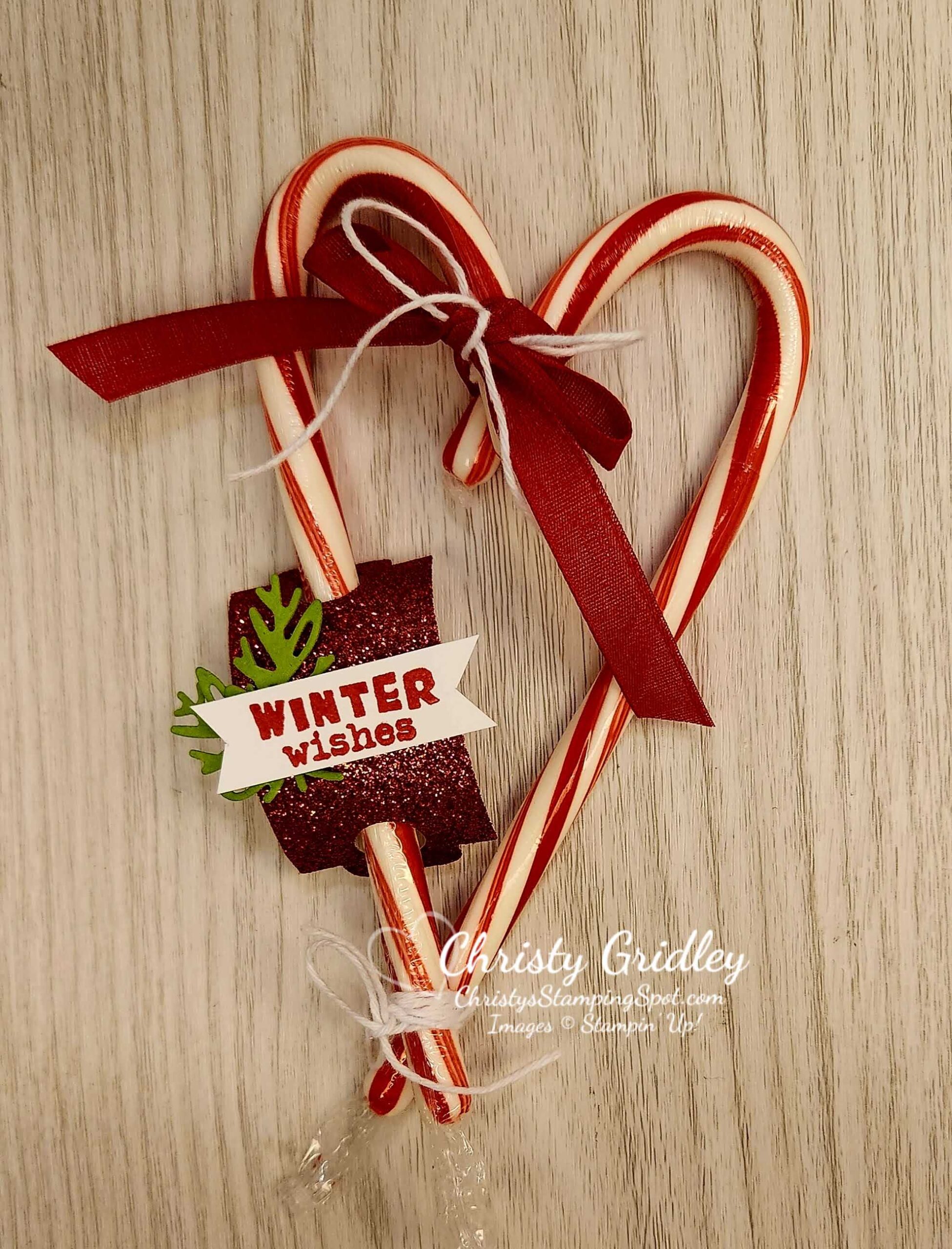 Candy Cane Heart & Tags - Christy's Stamping Spot
