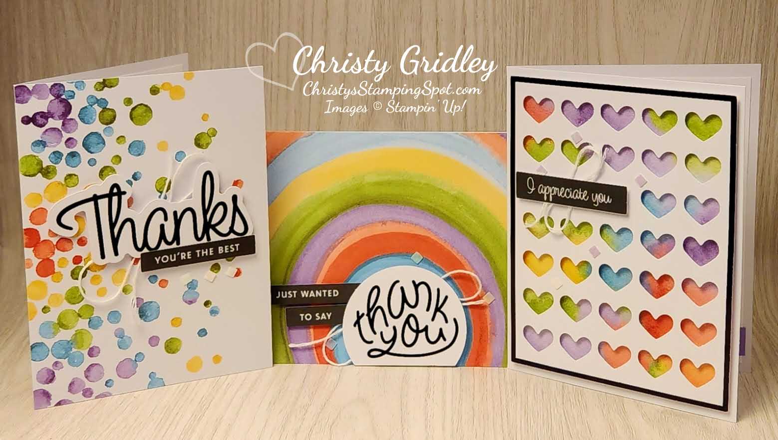 Stampin' Up! Saying Thanks Kit Cards - Christy's Stamping Spot