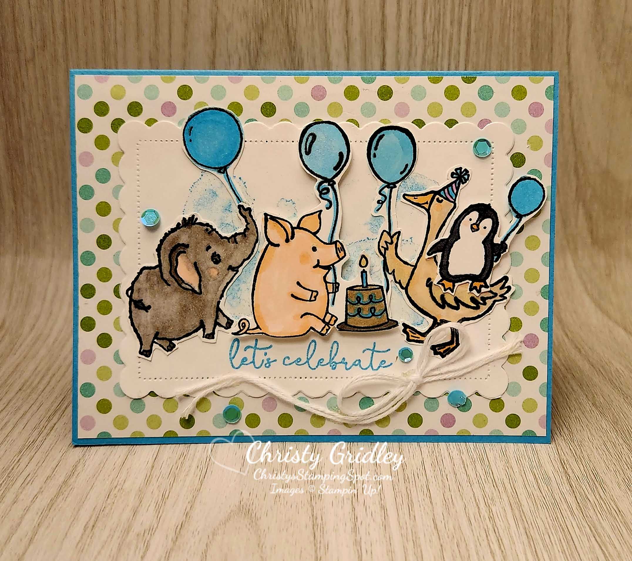 Dandy Designs DSP Birthday Card - Christy's Stamping Spot