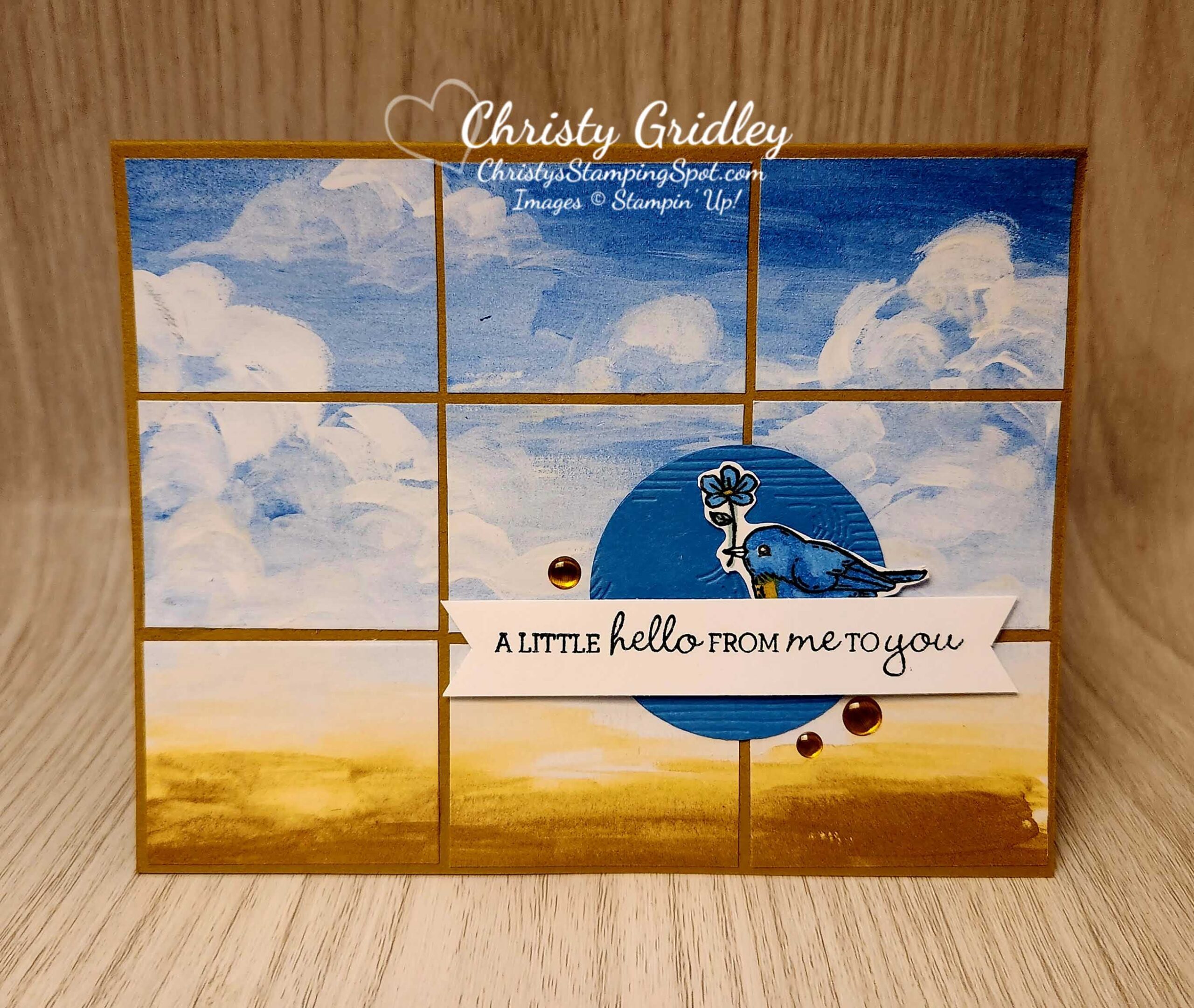 Fresh As A Daisy DSP #GDP390 Card - Christy's Stamping Spot