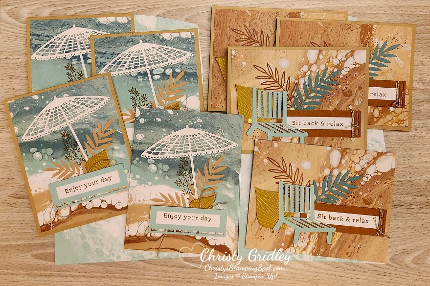 Stampin' Up! Boho Beach Kit Cards - Christy's Stamping Spot