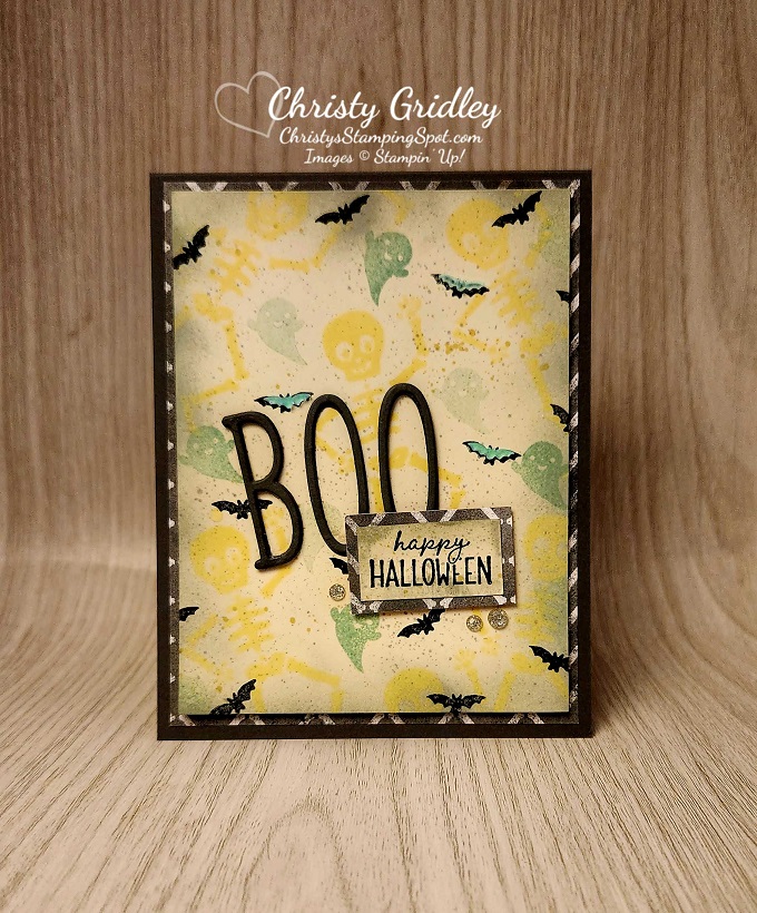 Boo Happy Halloween Card - Christy's Stamping Spot