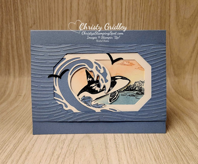 CASEd Whale Watching Card - Christy's Stamping Spot