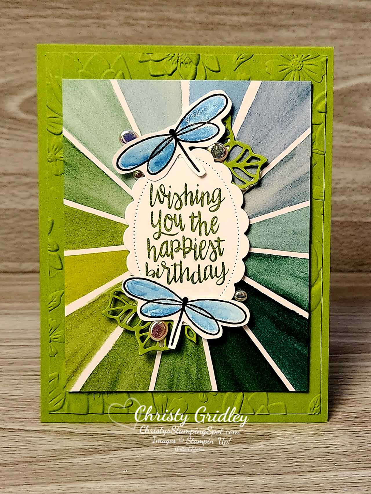 Happiest Day With Full Of Life DSP Card - Christy's Stamping Spot