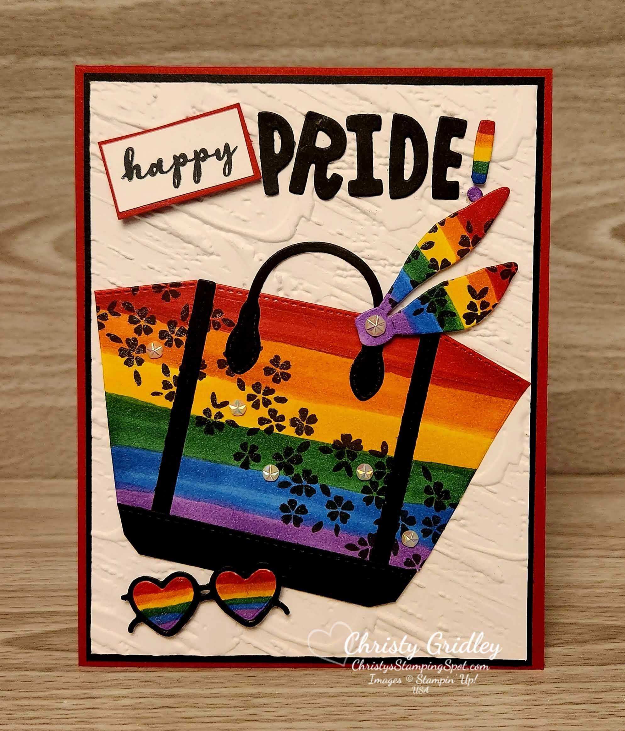 Notes & Totes Happy Pride Card - Christy's Stamping Spot